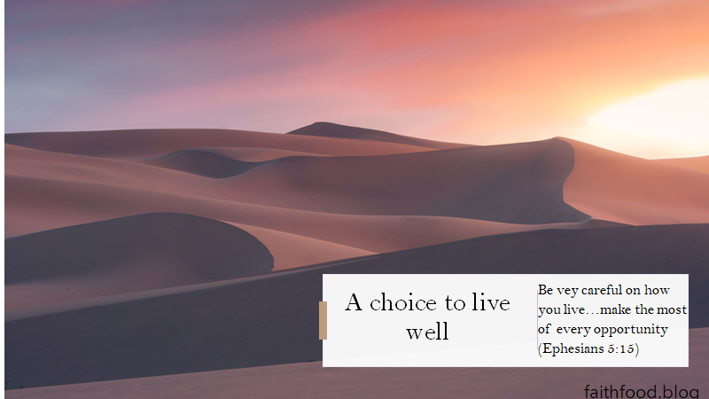 Are we Living well? – The Faithfood Blog