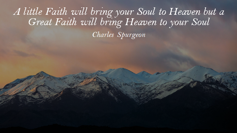 Little or Great Faith – The Faithfood Blog